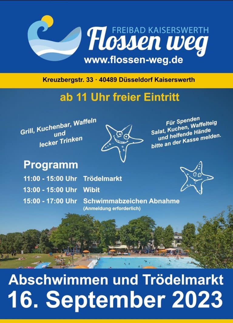 Freibad Kaiserswerth - Flossen weg e.V. - Schwimmbad Düsseldorf Nord