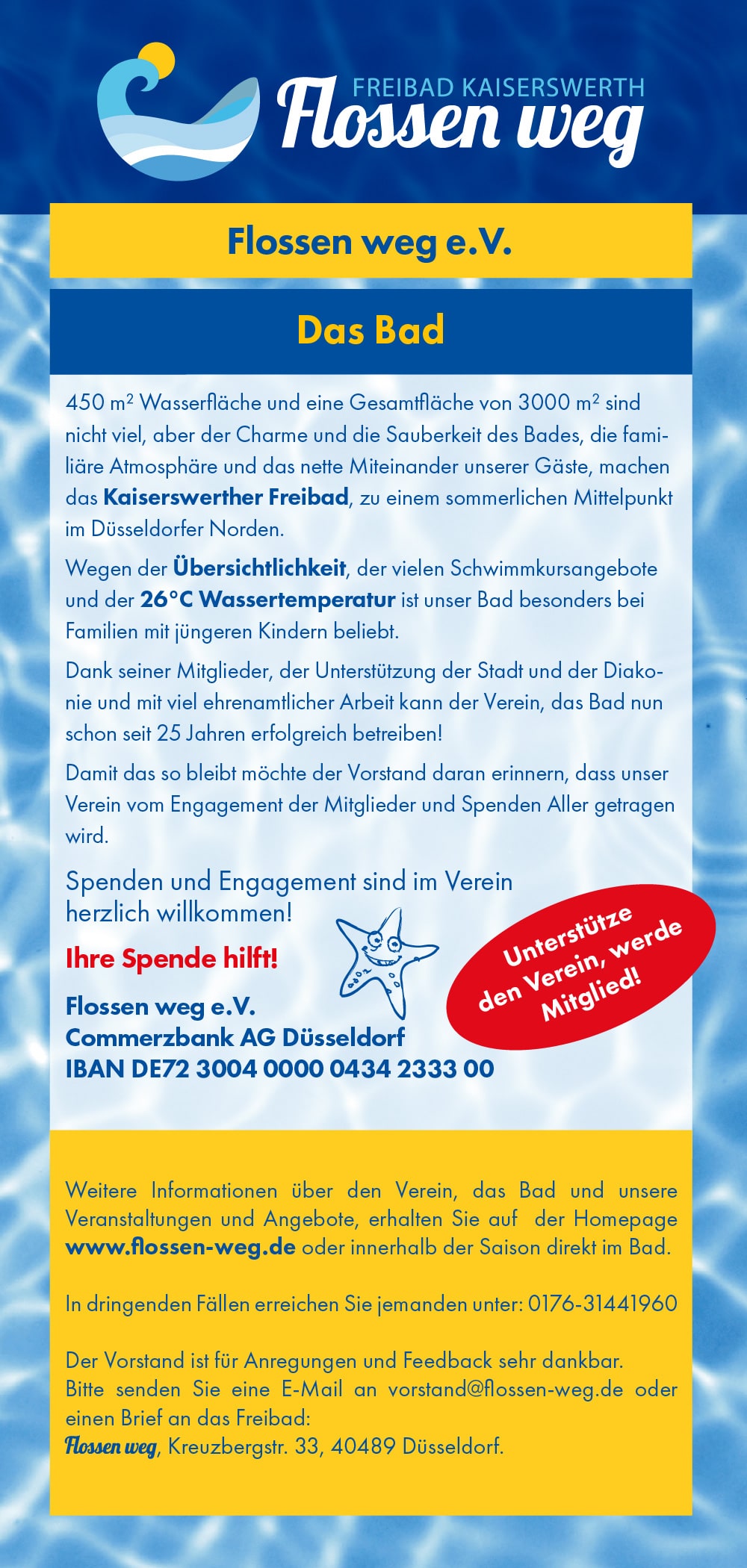 Freibad Kaiserswerth - Flossen weg e.V. - Schwimmbad Düsseldorf Nord