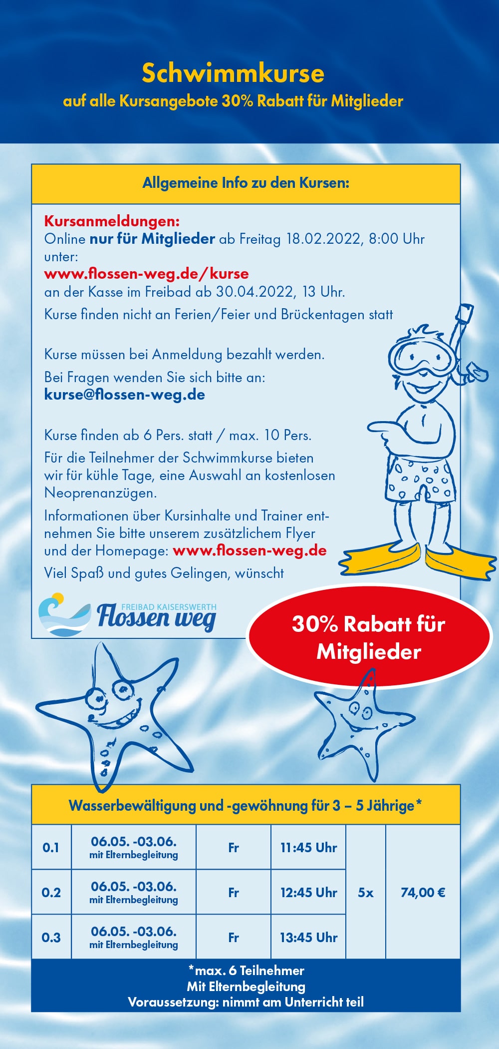 Freibad Kaiserswerth - Flossen weg e.V. - Schwimmbad Düsseldorf Nord
